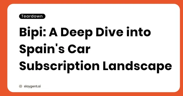 Bipi: Spain's Leading Car Subscription Service