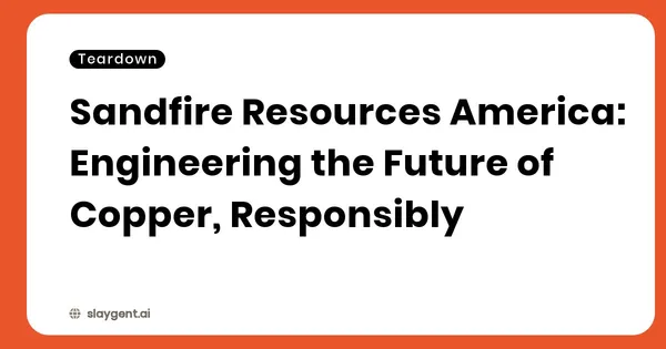 Sandfire Resources: Copper Mining Reinvented