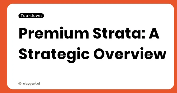 Premium Strata Overview