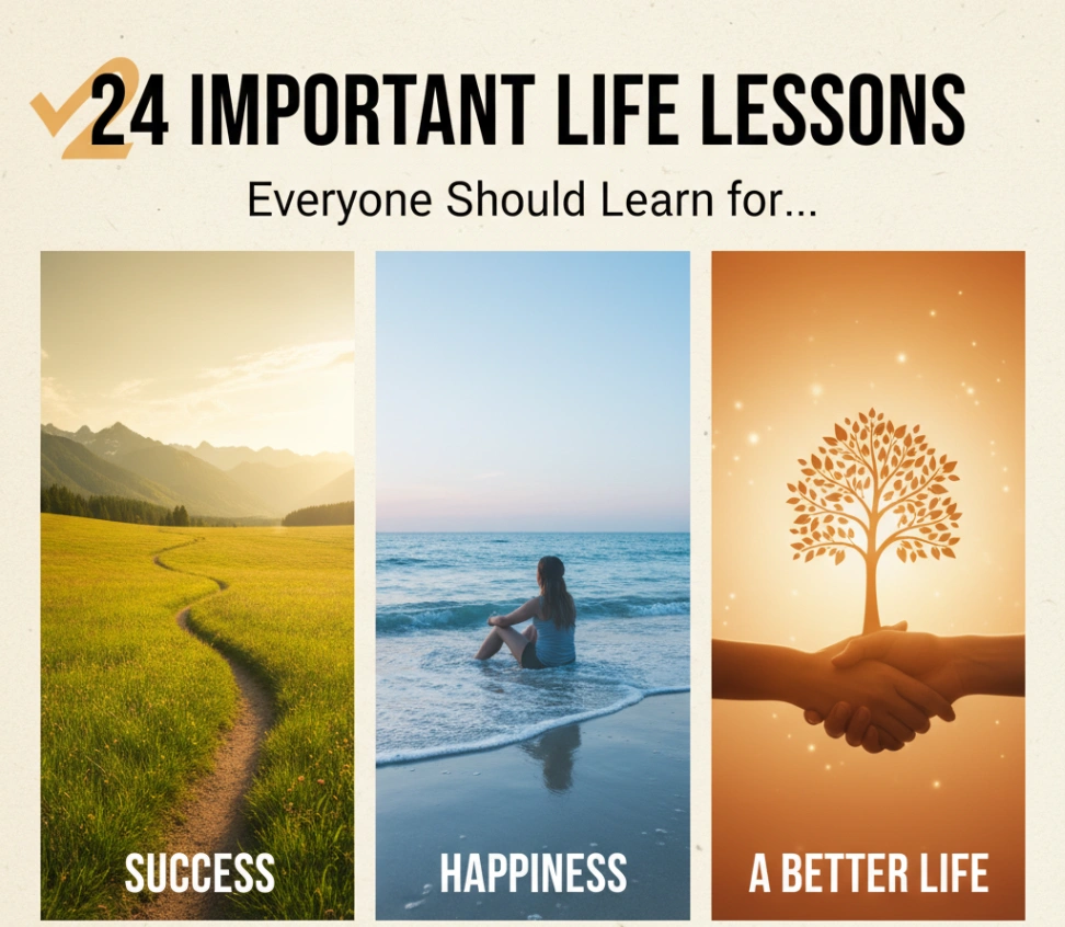 24 Important Life Lessons Everyone Should Learn for Success & Happiness