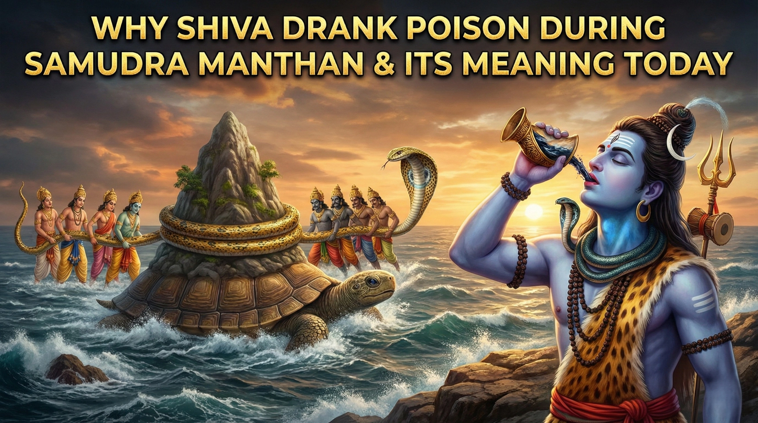 Why Lord Shiva Drank Poison | Samudra Manthan