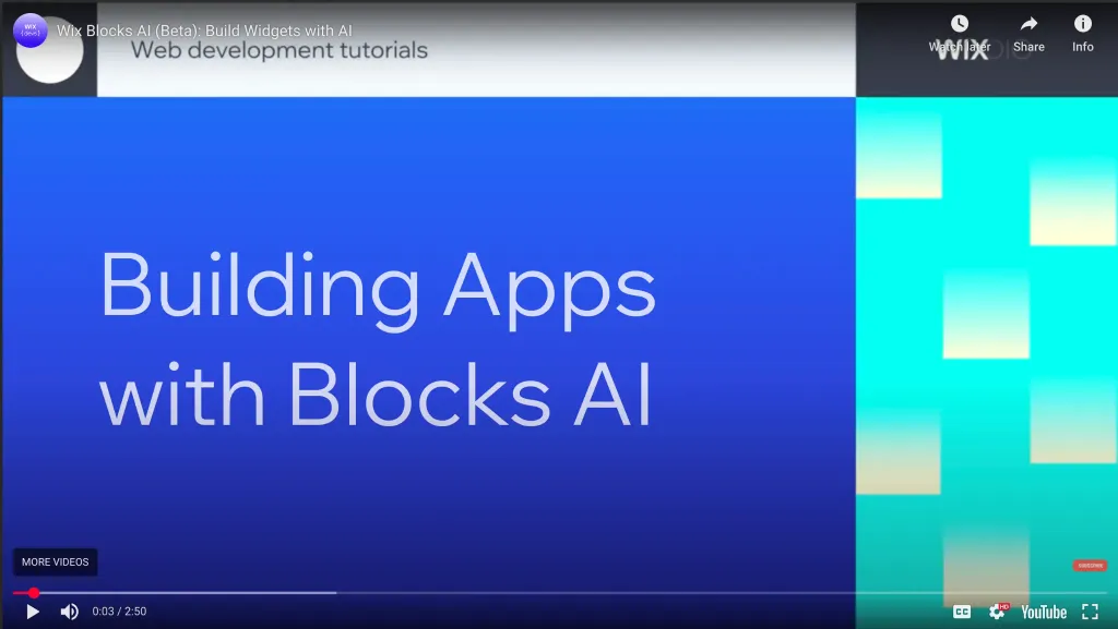 Wix Blocks AI (Beta): Build Widgets with AI